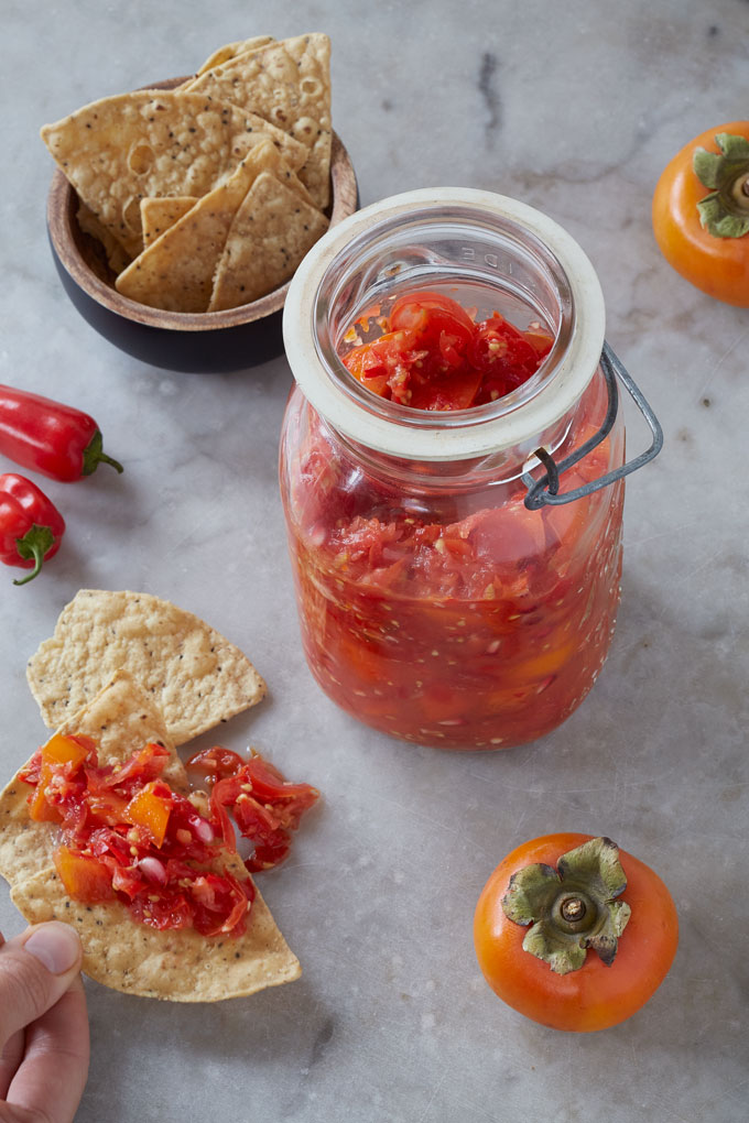 Persimmon & Jalapeño Salsa to Brighten your Dish & Spirit – Clean ...